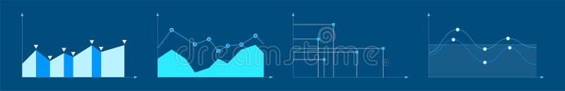 Business Charts and Graphs Infographic Elements Vector Illustration ...