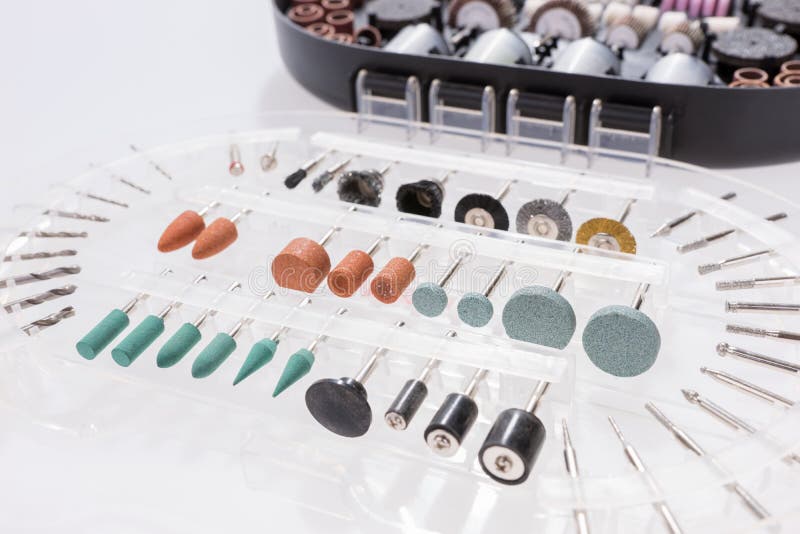 Set of Different Grinding and Cutting Accessories for Mini Drill ...