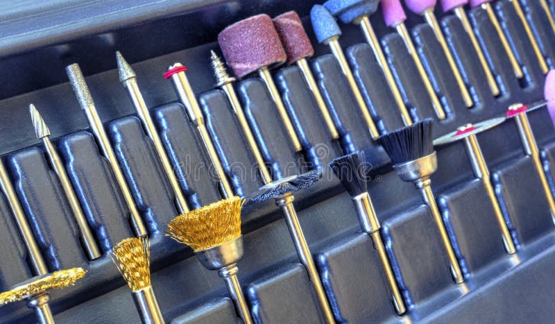 Set of Different Grinding and Cutting Accessories for Mini Drill ...