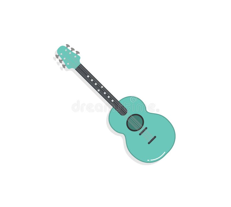 Set of Different Guitar. Collection String Musical Instruments. Stock ...