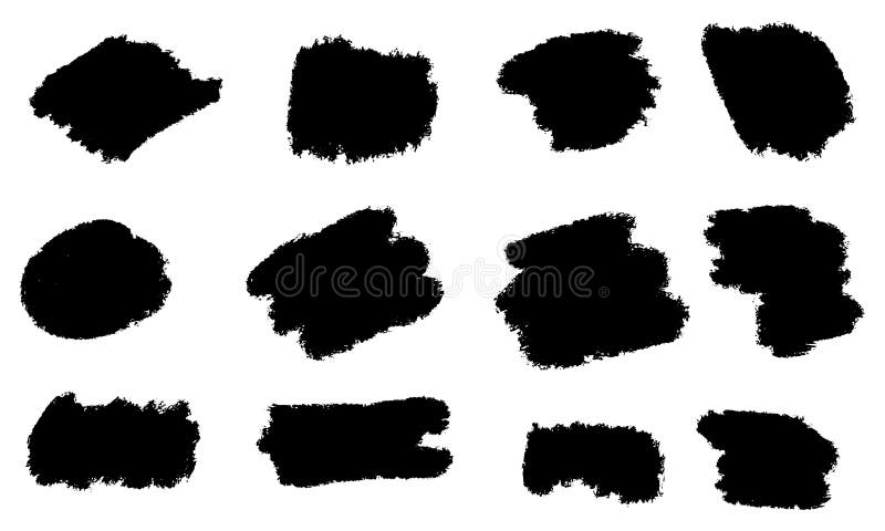 Set of Different Hand Drawn Vector Strokes Stock Vector - Illustration ...