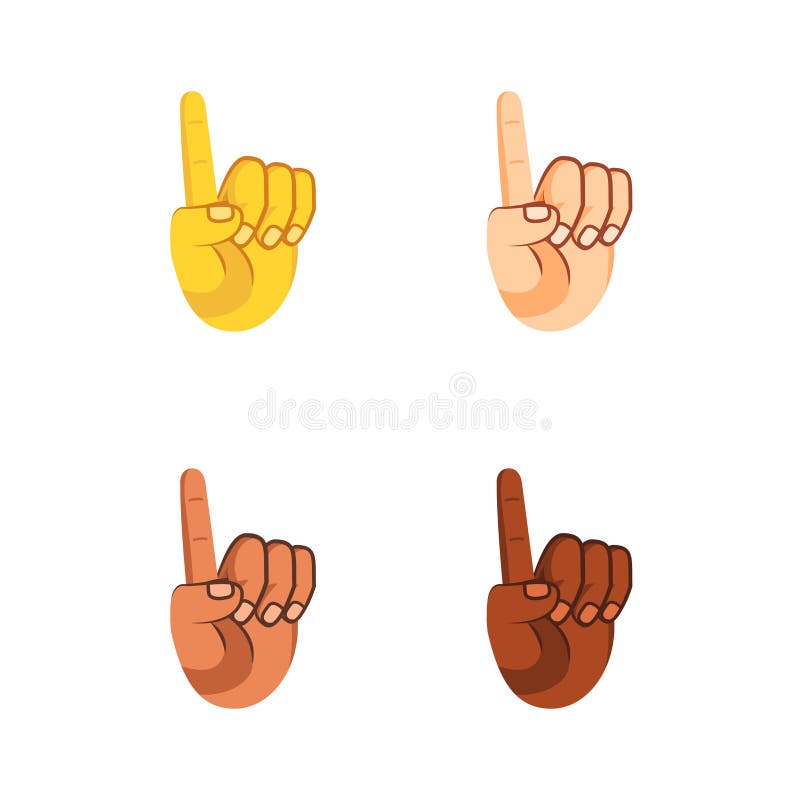 Set of Different Hand Icons Doing Gestures Vector Stock Vector ...
