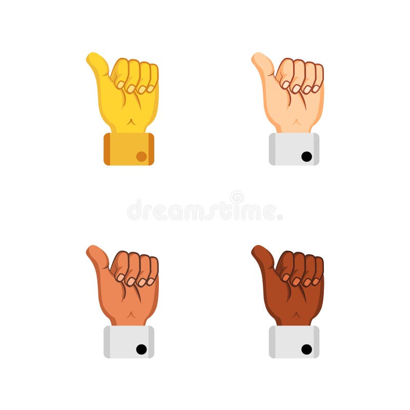 Set of Different Hand Icons Doing Gestures Vector Stock Vector ...