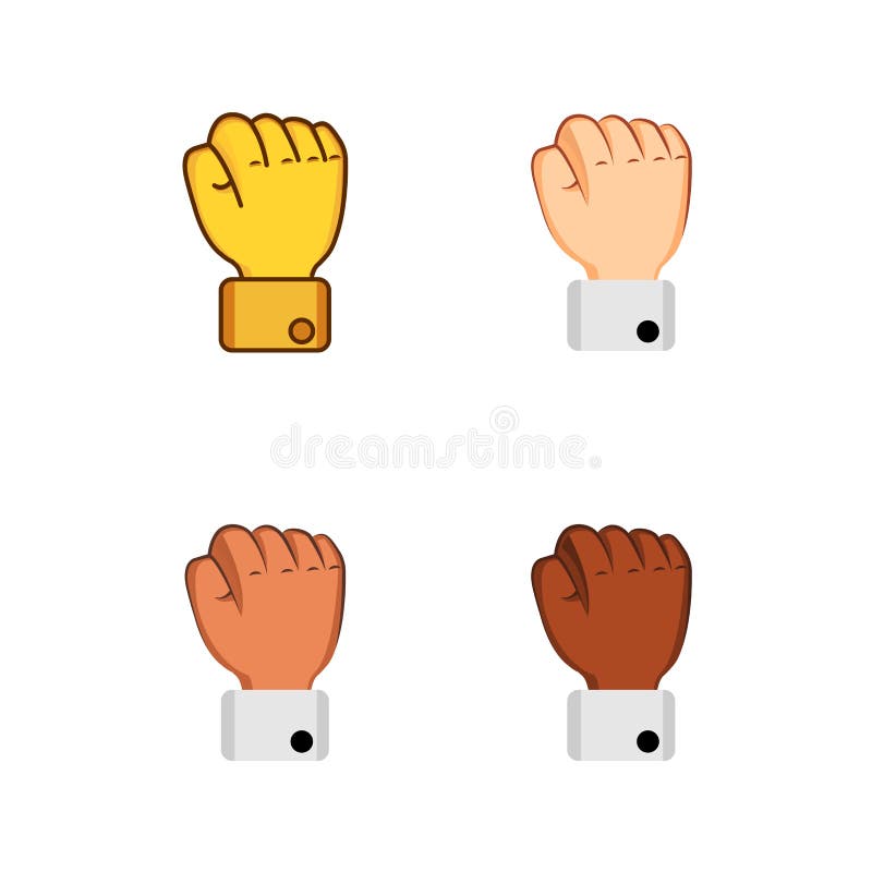 Set of Different Hand Icons Doing Gestures Vector Stock Vector ...