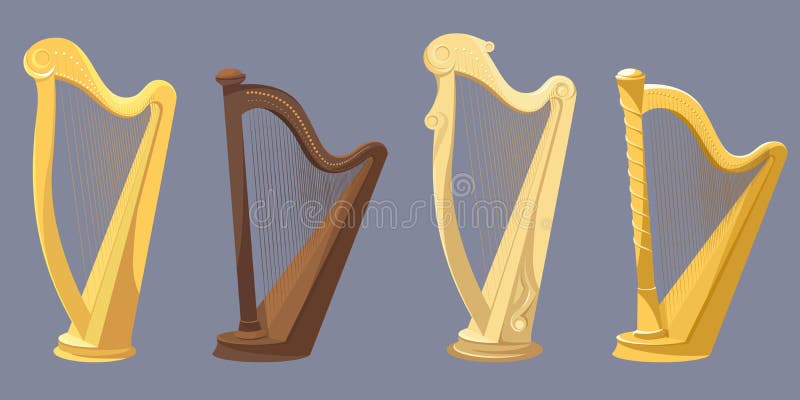 Different Harps Stock Illustrations – 6 Different Harps Stock ...