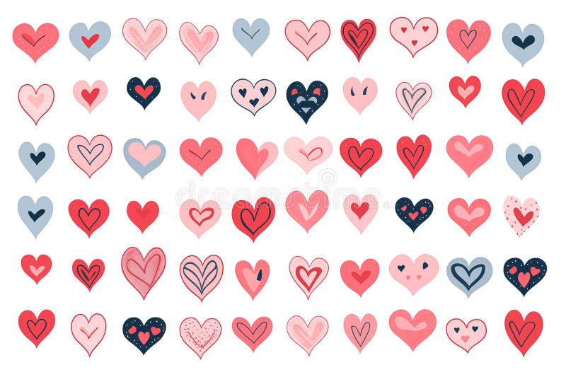 Hearts Set Bundle Icon Stock Photos - Free & Royalty-Free Stock Photos ...