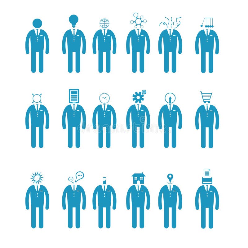 Set of Different Human Thoughts. Vector Illustration Decorative Design ...