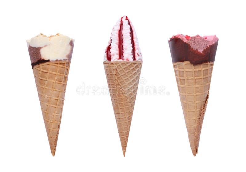 Collage with Ice Creams Isolated on White, Different Sides Stock Image ... Collage with Ice Creams Isolated on White, Different Sides Stock Image ...