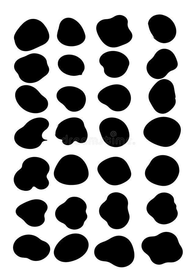 A Set of Different Irregular Shapes. a Collection of Blobs ,Abstract ...