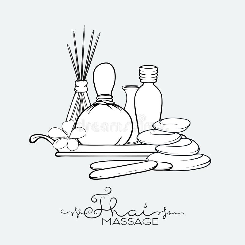 Thai Massage Drawing Stock Illustrations 377 Thai Massage Drawing