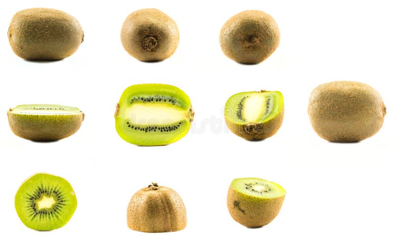 A set of different kiwis stock photo. Image of collage - 65440478