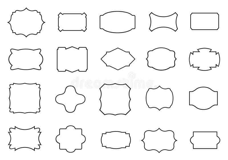 Different Labels or Logos Set for Tailor Shop Stock Vector ...