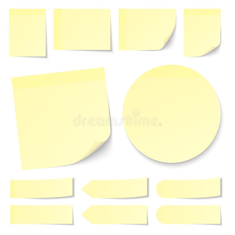 Sticky Note Arrow Stock Illustrations – 917 Sticky Note Arrow Stock ...