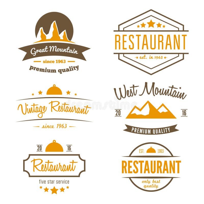 Mountain Restaurant Logo Stock Illustrations – 945 Mountain Restaurant ...