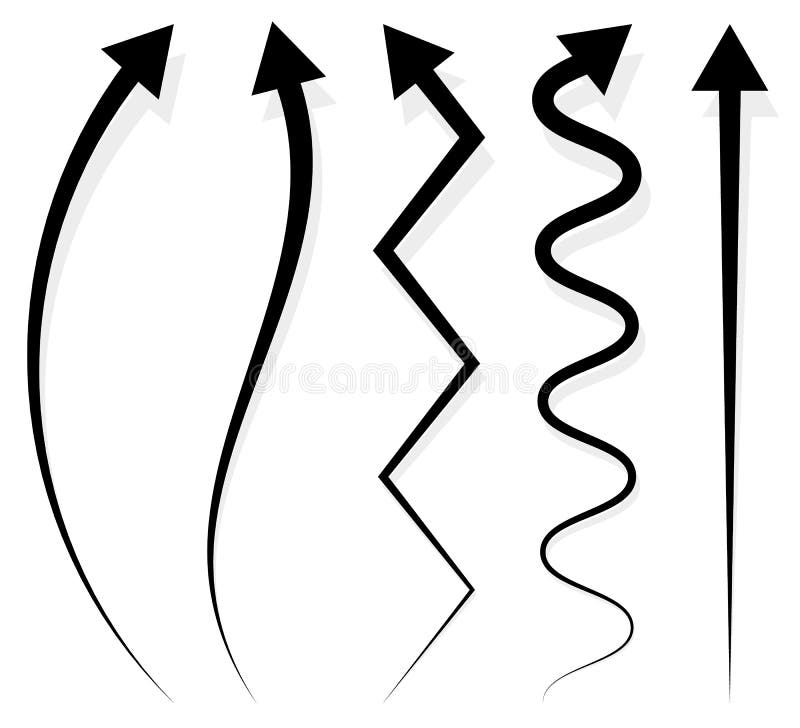 Long Curved Arrow Stock Illustrations – 601 Long Curved Arrow Stock ...