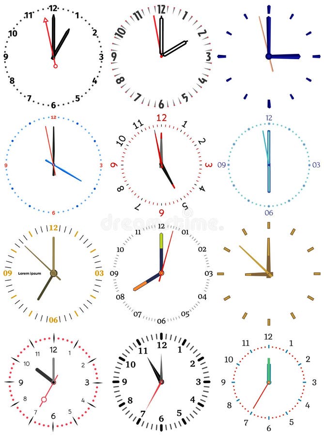 Different Hours Icon Set. Timers Icon Set. Clock Ikons Set. Hours ... Different Hours Icon Set. Timers Icon Set. Clock Ikons Set. Hours ...
