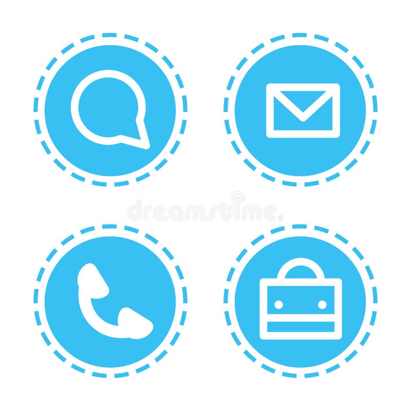 Set Different Mobile App Icons Communication Web Applications ...
