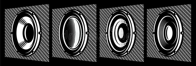 Speakers Vector Monochrome Stock Illustrations 163 Speakers Vector