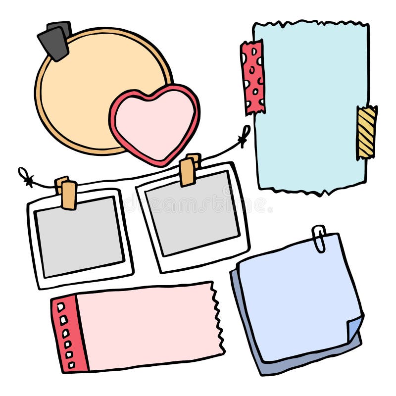 Stick Note Papers Vector Set Stock Illustrations – 392 Stick Note ...