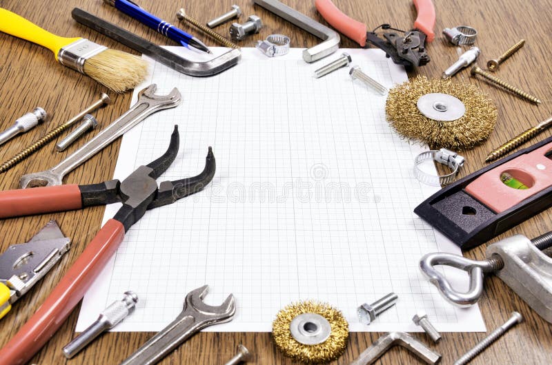 Set of different old Tools stock photo. Image of carpentry - 58112292