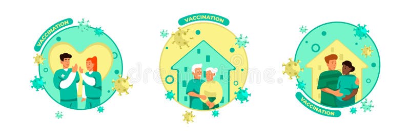 Set of Different People after Getting Vaccine Shots Stock Vector ... Set of Different People after Getting Vaccine Shots Stock Vector ...