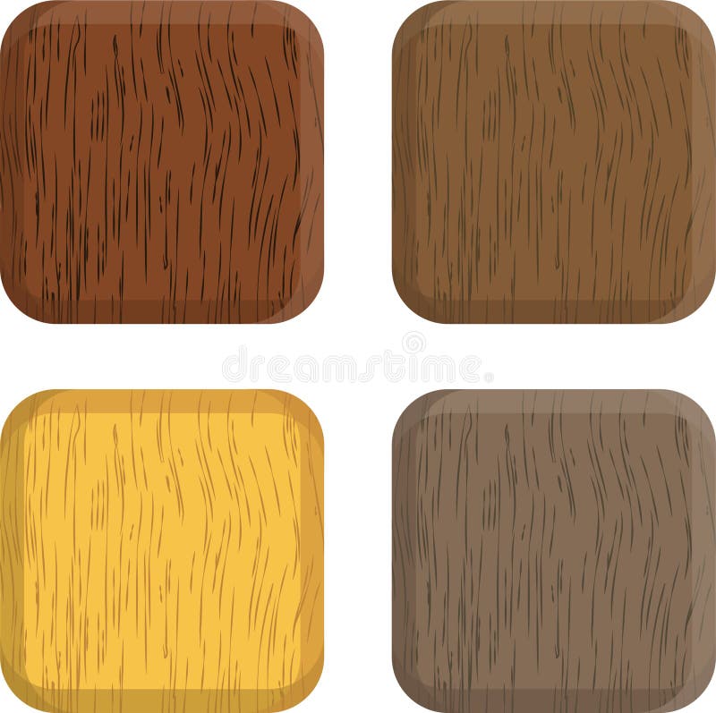 Set of Different Photo Realistic Wood Textures Stock Vector ...
