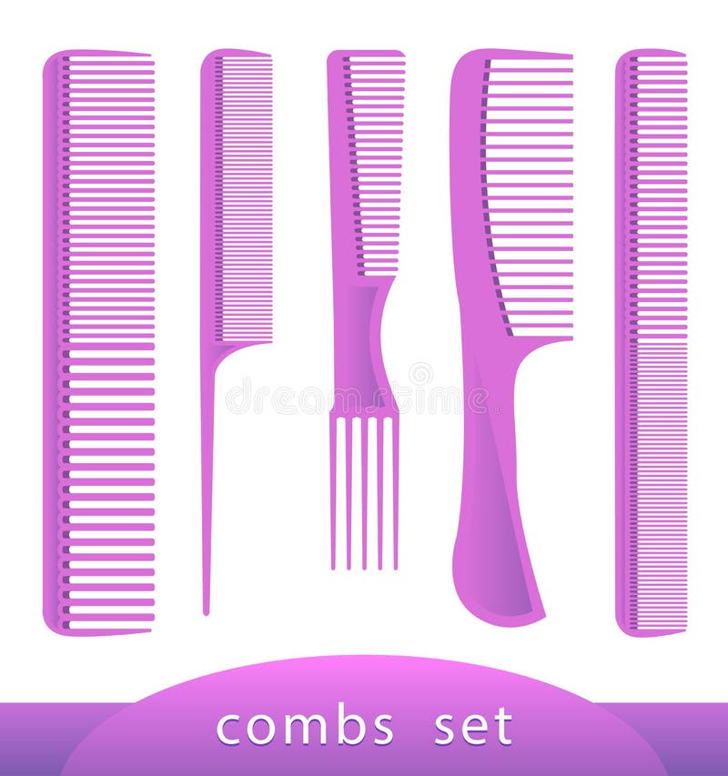 Different Plastic Combs Stock Illustrations – 67 Different Plastic ...