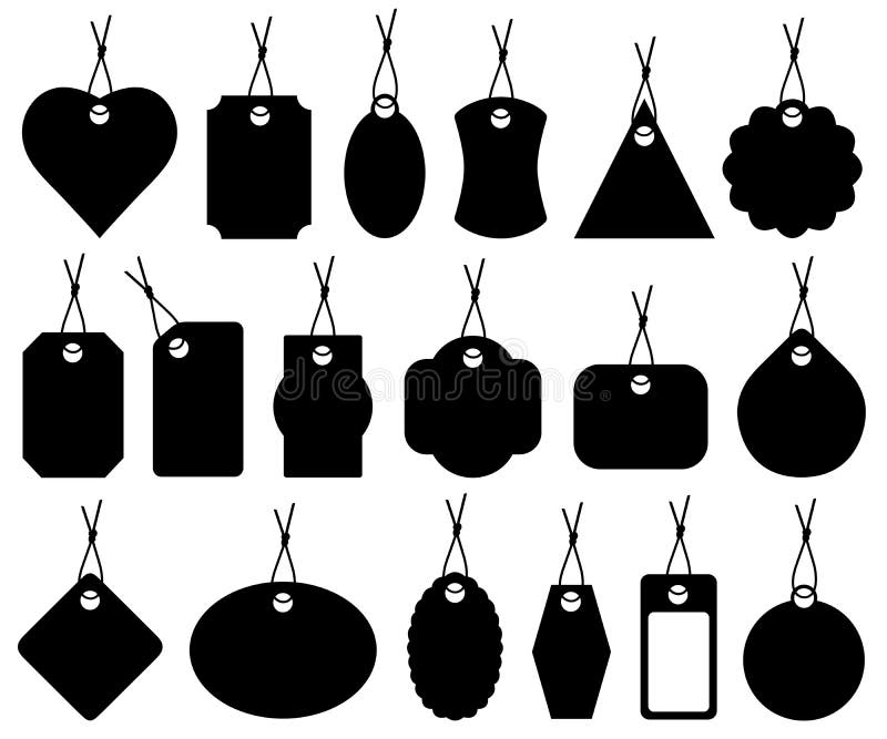 Set of Different Price Tags Stock Vector - Illustration of price, paper ...