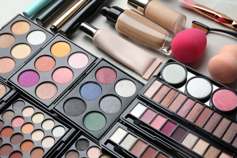 Set of Different Professional Makeup Products Stock Image - Image of ...