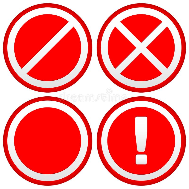 Set of Different Prohibition / Warning Signs, Road Signs. Europe Stock ... Set of Different Prohibition / Warning Signs, Road Signs. Europe Stock ...