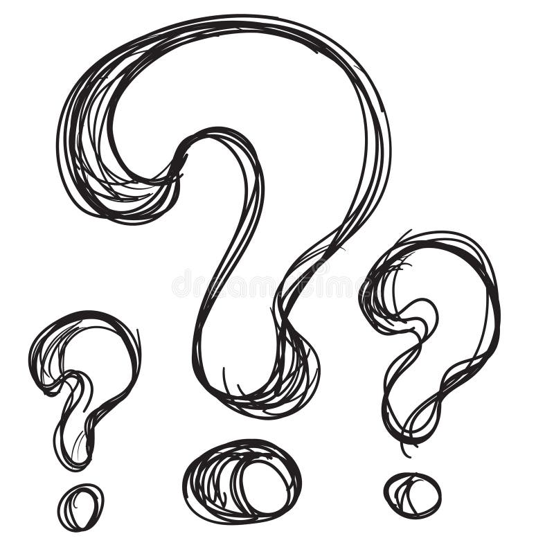 Set of Different Question Marks, Quest and Inquire Symbols Stock ...