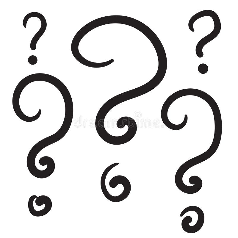 Set of Different Question Marks, Quest and Inquire Symbols Stock ...
