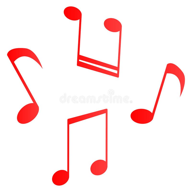 Red Music Note Images