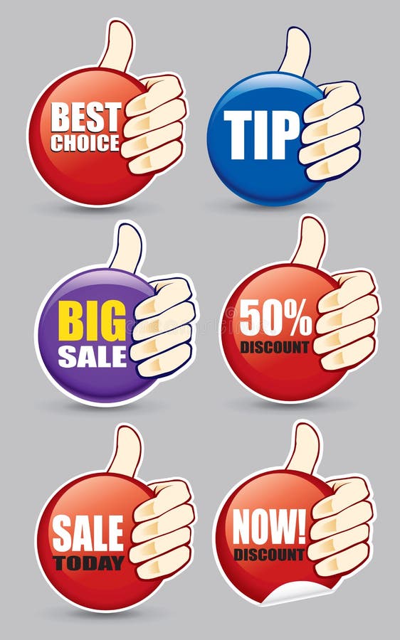 Best choice, thumb up stock vector. Illustration of customer - 28564142
