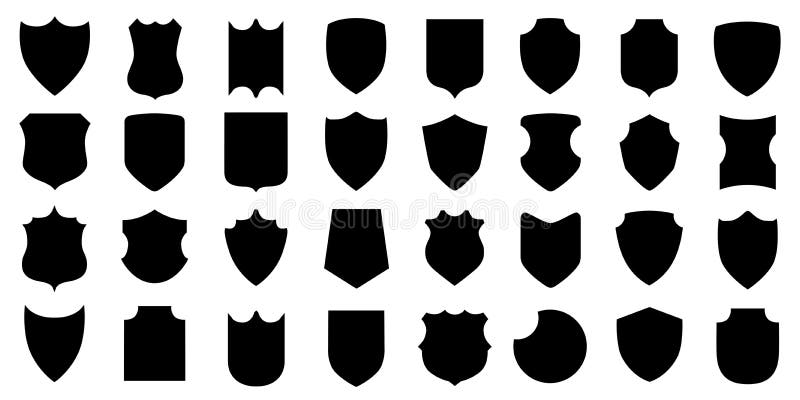 Set Different Shields Icons, Protect Signs â€“ Vector Stock ...