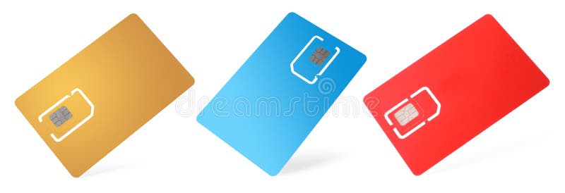 Set with Different SIM Cards on White Background. Banner Design Stock ...