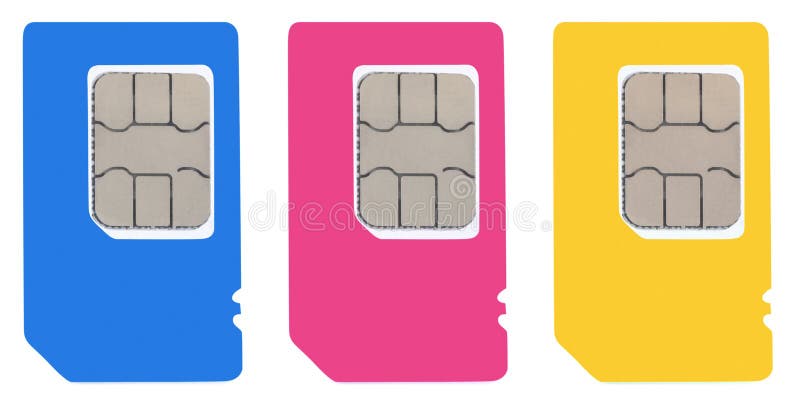 Set with Different SIM Cards on White Background. Banner Design Stock ...