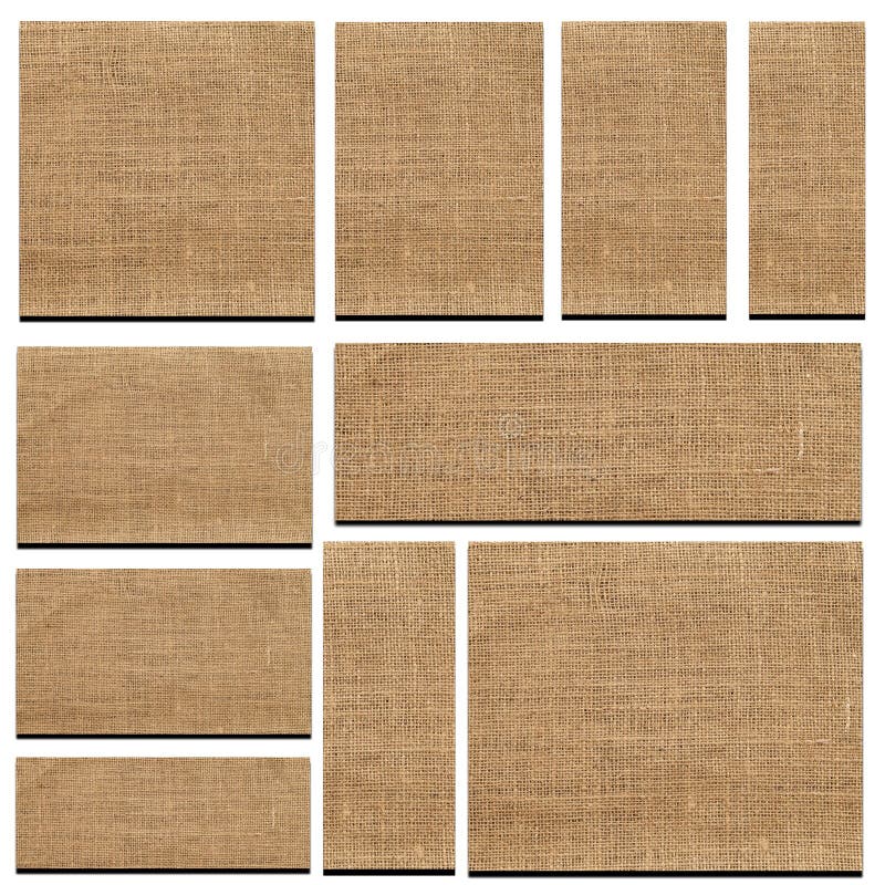 Set of Different Sizes Cotton Fabric Texture, Background Collection ...