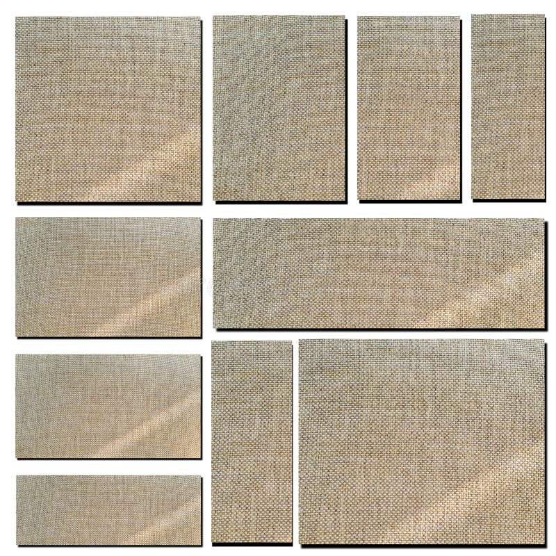 Set of Different Sizes Cotton Fabric Texture, Background Collection ...