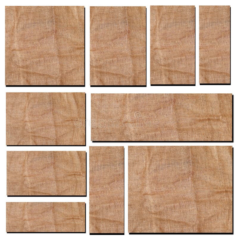 Set of Different Sizes Cotton Fabric Texture, Background Collection ...