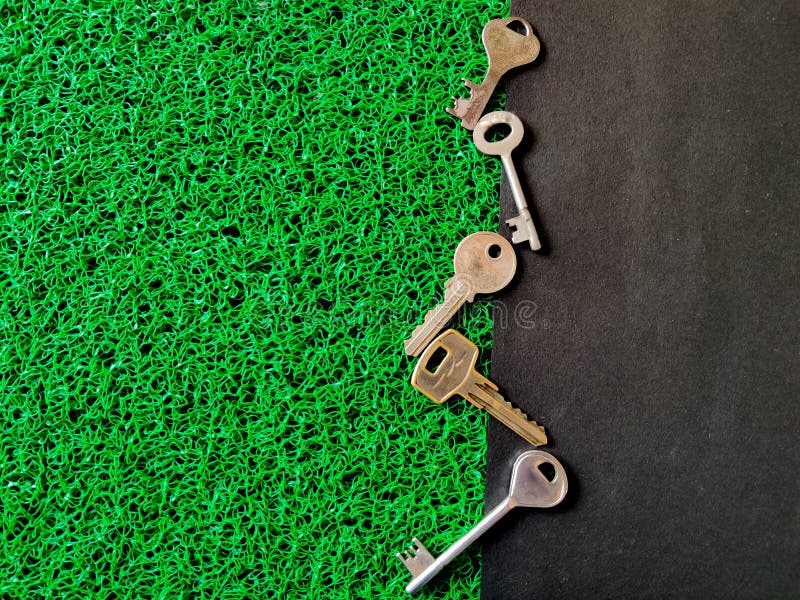 Set of Different Sizes of House Keys or Shop Keys Stock Image - Image ...