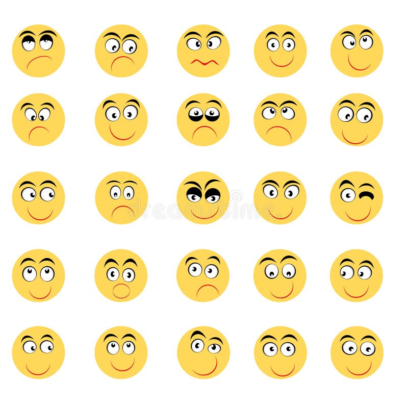 Set of Different Smileys Vector. Stock Vector - Illustration of symbol ... Set of Different Smileys Vector. Stock Vector - Illustration of symbol ...