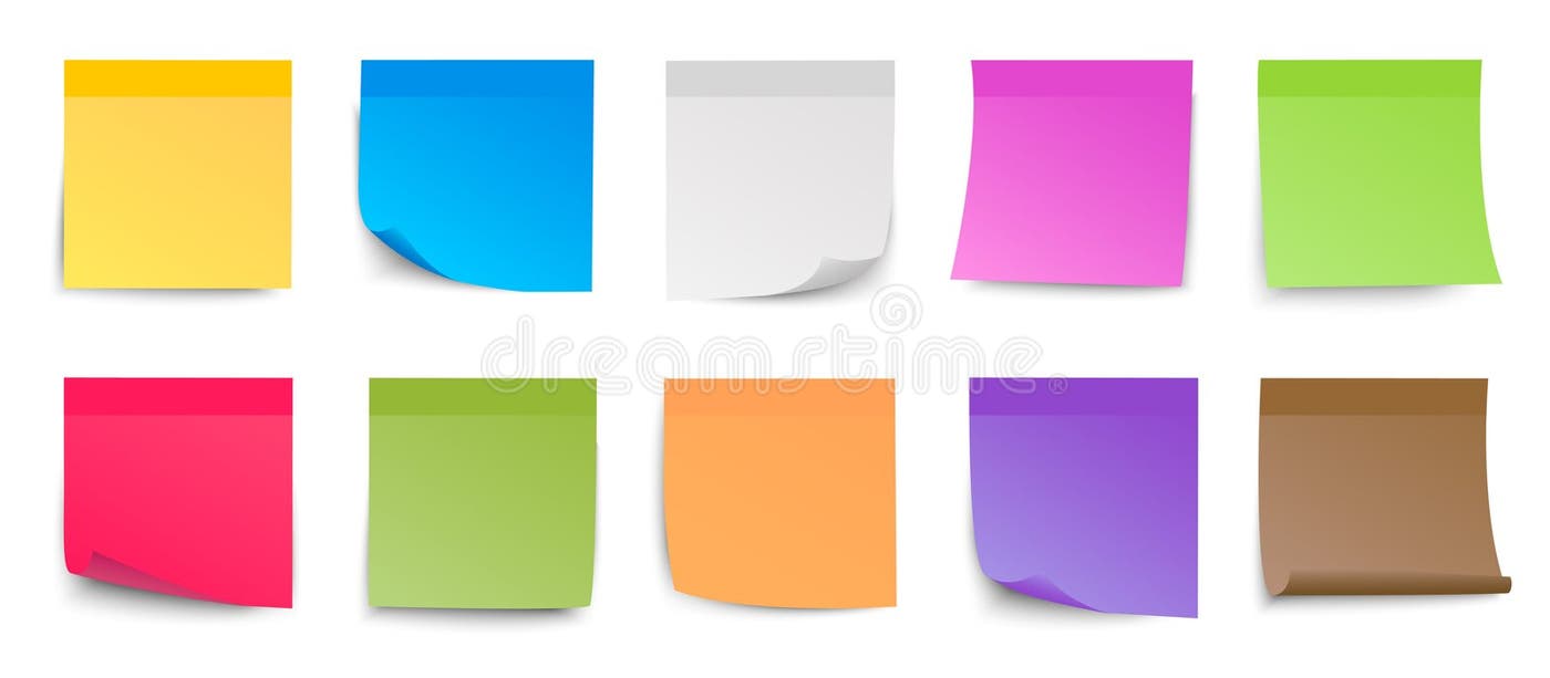 Handmade Paper Sticky Note Stock Illustrations – 152 Handmade Paper ...