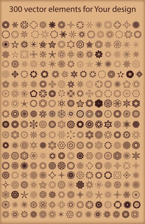 Set of Different Style Design Elements for Your Design. Stock Vector ...