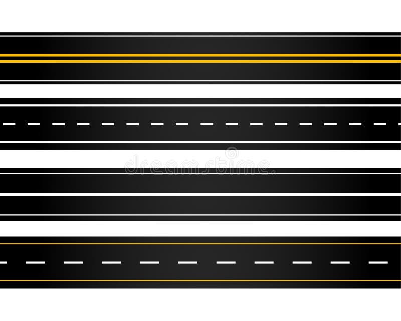 Different roads and marks stock vector. Illustration of group - 22147532