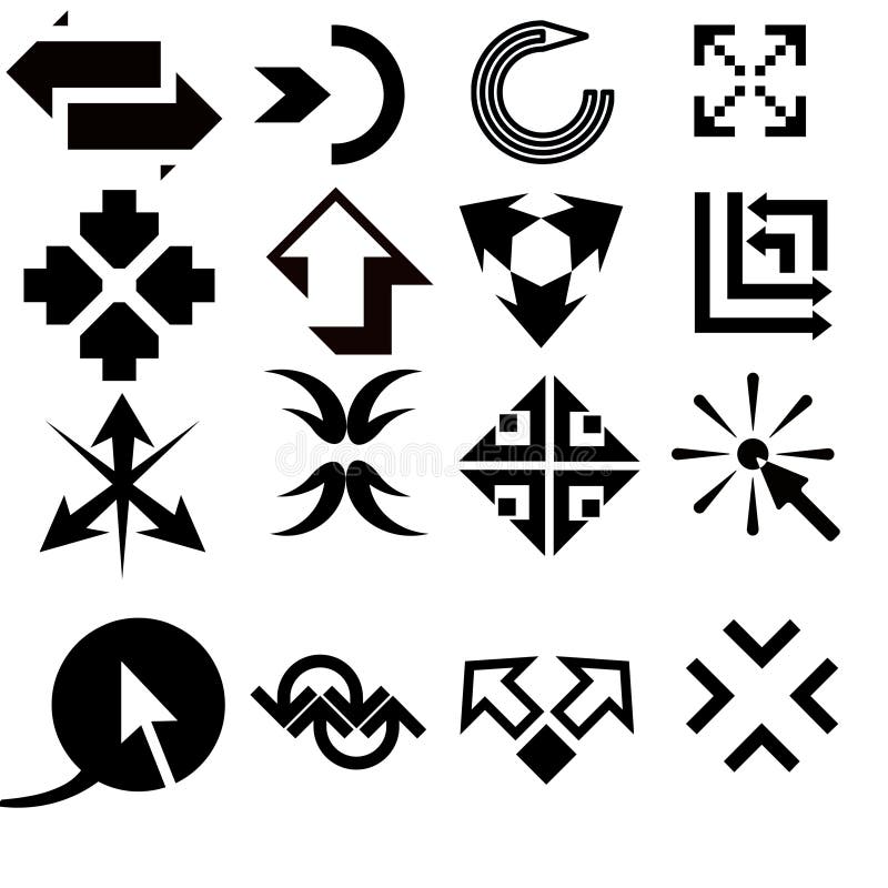 Set Popular Vintage Logo Icons Stock Illustrations – 126 Set Popular ...