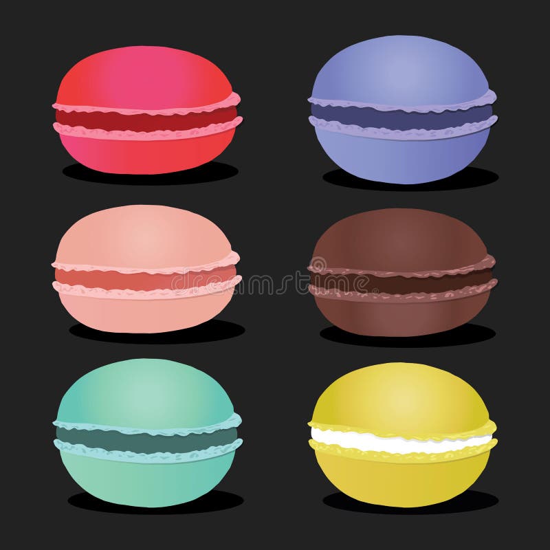 Taste Macaroon Icon Eps File Stock Illustrations – 2 Taste Macaroon ...