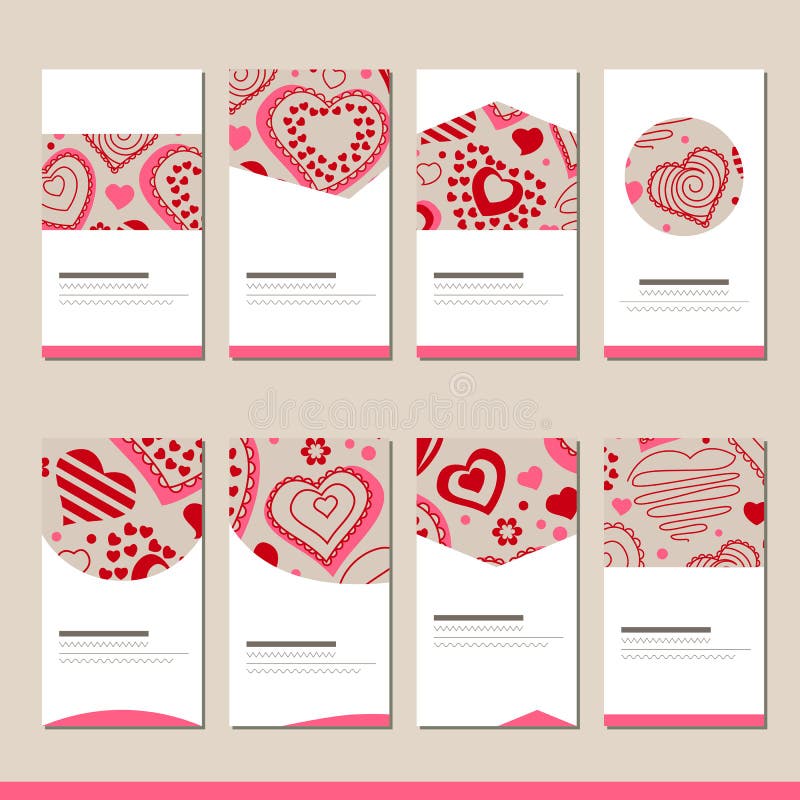 Set with Different Templates. Cards for Your Design Stock Illustration ...