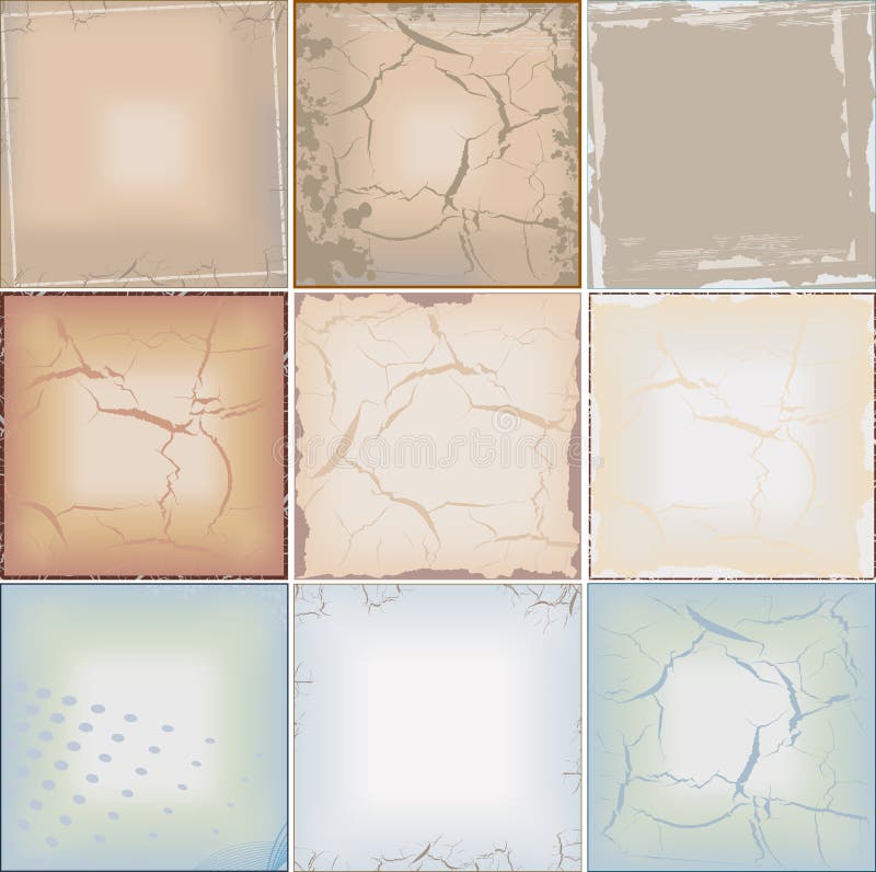 Set of Different Textures of Ground Stock Illustration - Illustration ...