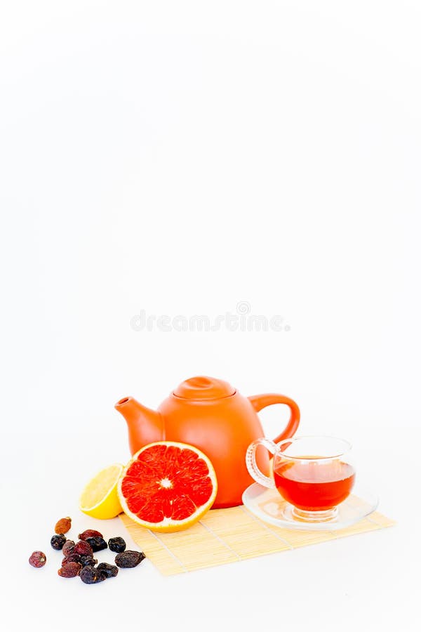 Things for tea stock image. Image of design, blooming - 104725857
